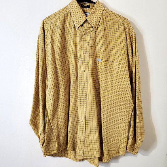 Faconnable | Shirts | Vintage Mens Medium Faconnable Plaid Dress Shirt ...